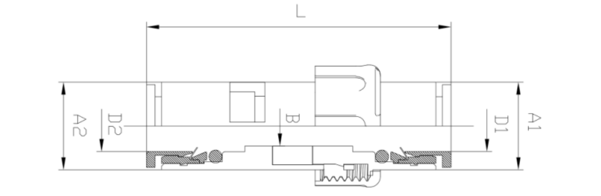 8-6mm Gas-Water Block Micro Duct Connector